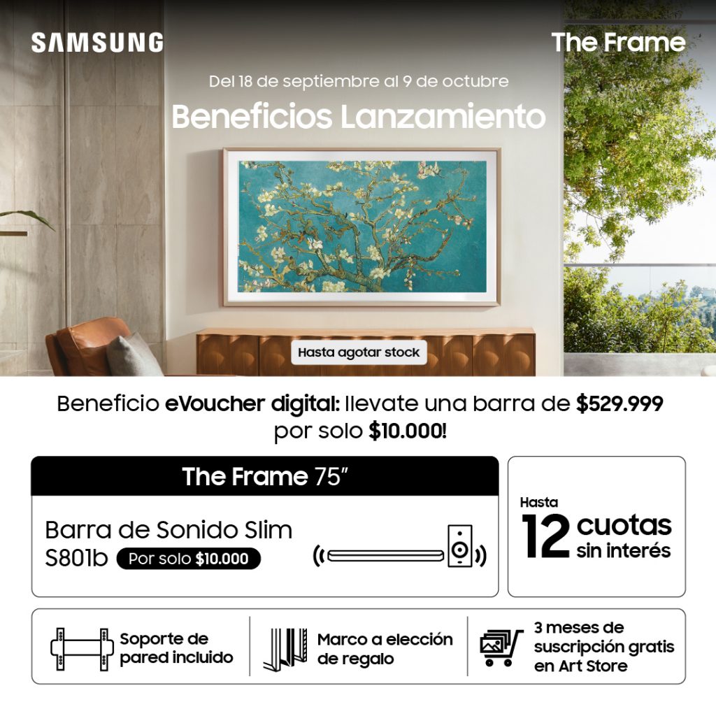 Con The Frame 75” transforma tu Smart TV en un lienzo para revivir ...