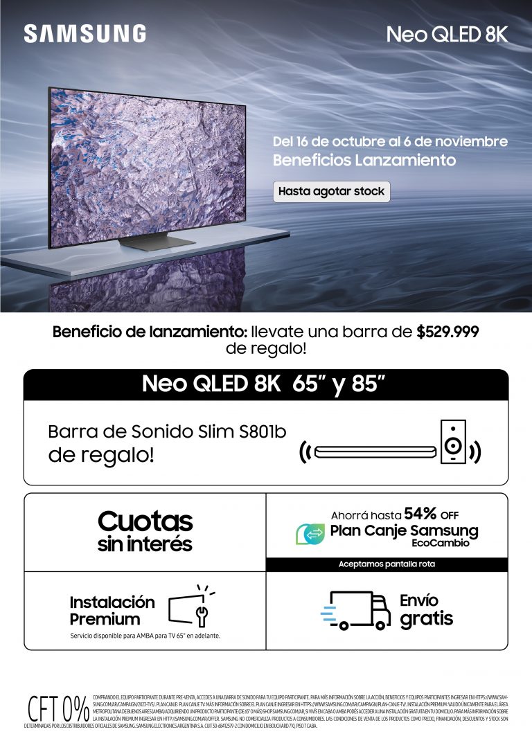 ¡Preparate para algo WOW! 12 cuotas sin interés en el renovado ecosistema Neo QLED 8K Serie C ...