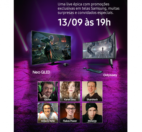 Live especial abre a Gamer Week da Samsung com ofertas, surpresas e ...