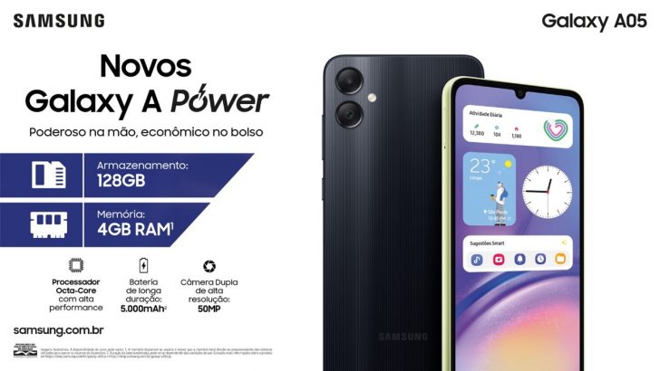 Galaxy A05, o smartphone que é poderoso em suas mãos e econômico no ...