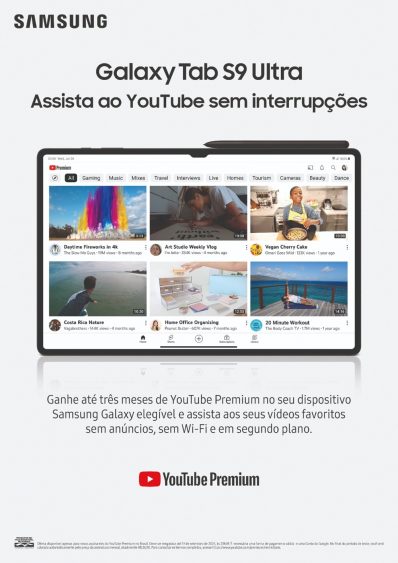 Samsung lança ação promocional que dá assinaturas gratuitas do YouTube ...