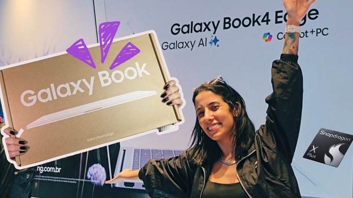 [Especialistas] Unboxing do Galaxy Book4 Edge com a jornalista Joyce ...
