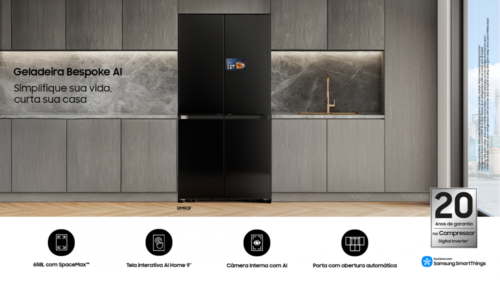 Samsung redefine a sofisticação na cozinha com a Geladeira Bespoke AI ...