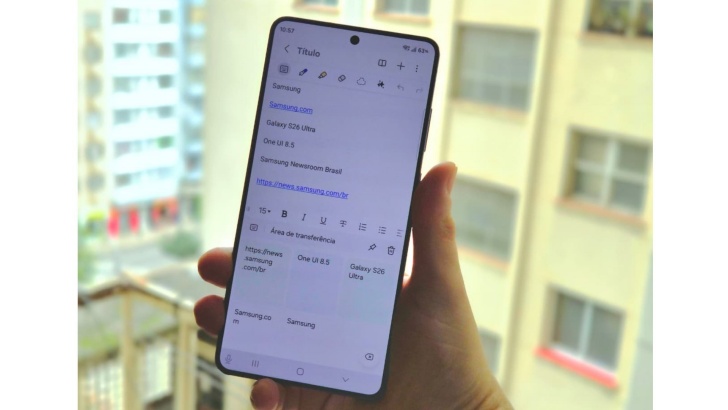 Conheça e domine a Área de Transferência Inteligente da nova Samsung ...