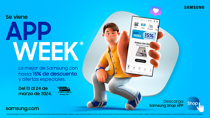 ¿Quieres comprar productos Samsung con descuento? Descarga Shop App y obtén hasta un 15% ...