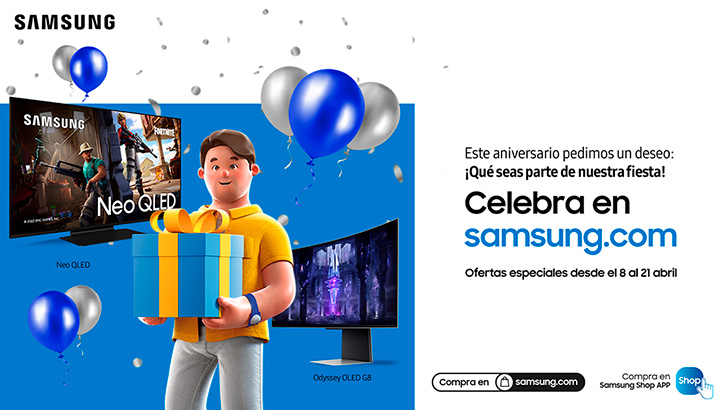 Aprovecha el aniversario de Samsung con beneficios exclusivos a través ...