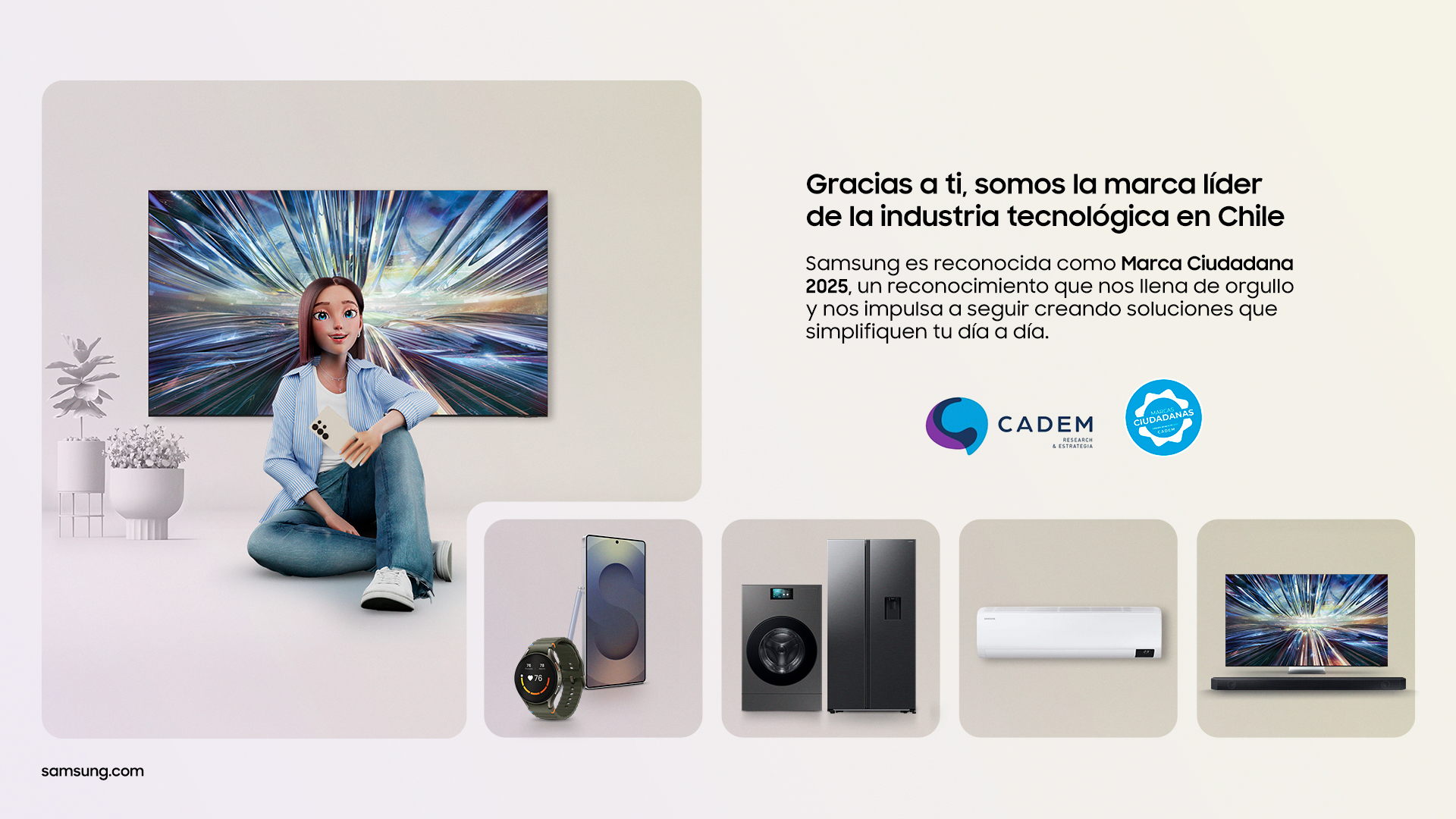 Samsung es la marca de tecnología mejor evaluada de Chile, según Cadem ...