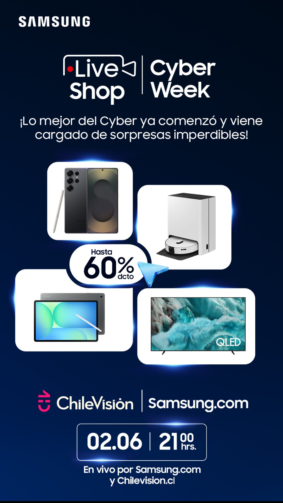 Samsung y CHV se unen para un imperdible LiveShop con descuentos de ...