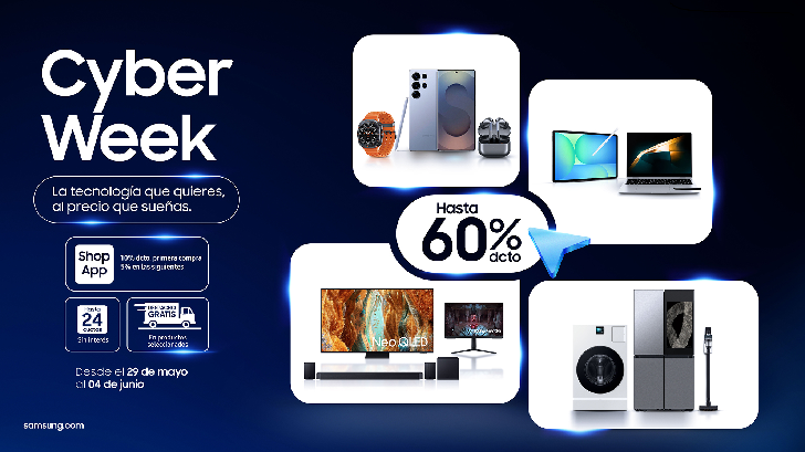 Samsung Cyber Week: Hasta 46% en tecnología para el hogar con IA ...