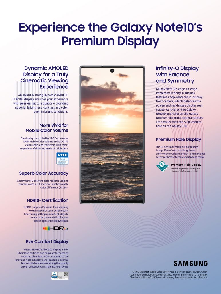 Erlebe das Premium-Display des Galaxy Note10 – Samsung Newsroom Deutschland