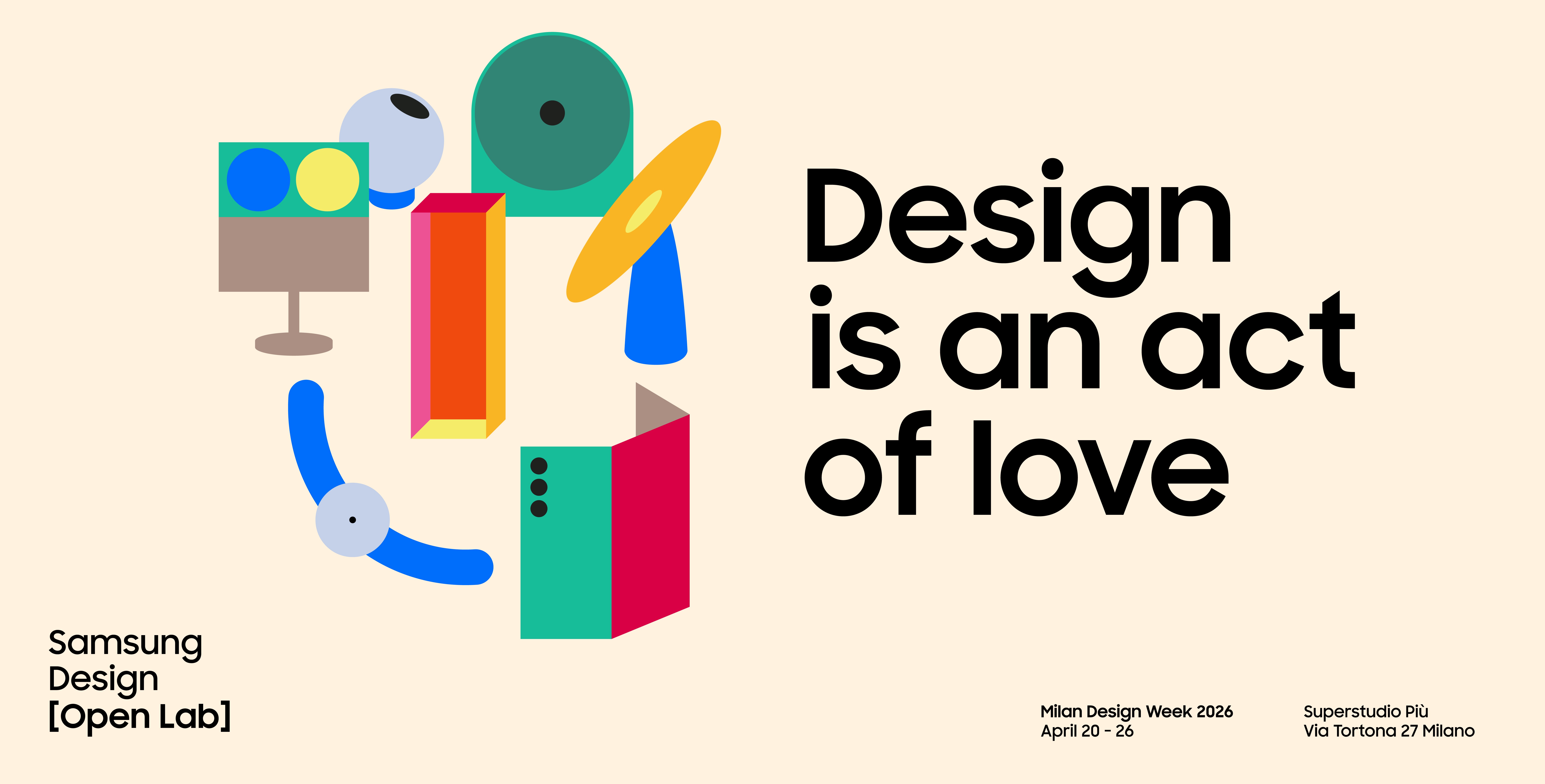 Samsung présentera l’exposition « Design is an Act of Love » lors de la ...