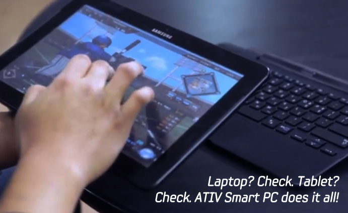 Laptop? Check. Tablet? Check. ATIV Smart PC does it all! – Samsung ...