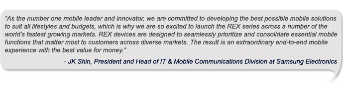 Samsung Introduces New REX Series Smart Feature Phones – Samsung Global ...