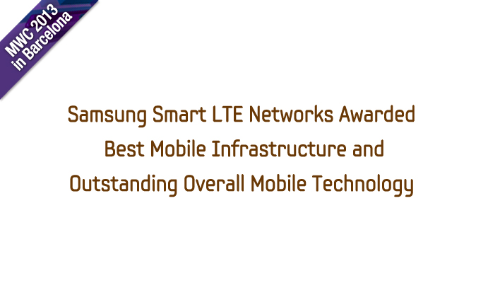 Samsung Smart LTE Networks Awarded Best Mobile Infrastructure and ...