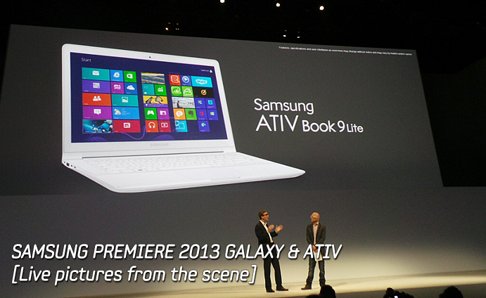 SAMSUNG PREMIERE 2013 GALAXY & ATIV [Live pictures from the scene ...