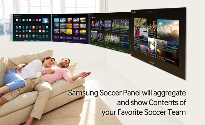 Samsung Soccer Panel will aggregate and show Contents of your Favorite ...