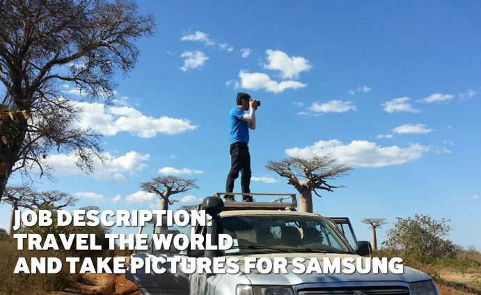 Job description: Travel the World and Take Pictures for Samsung ...