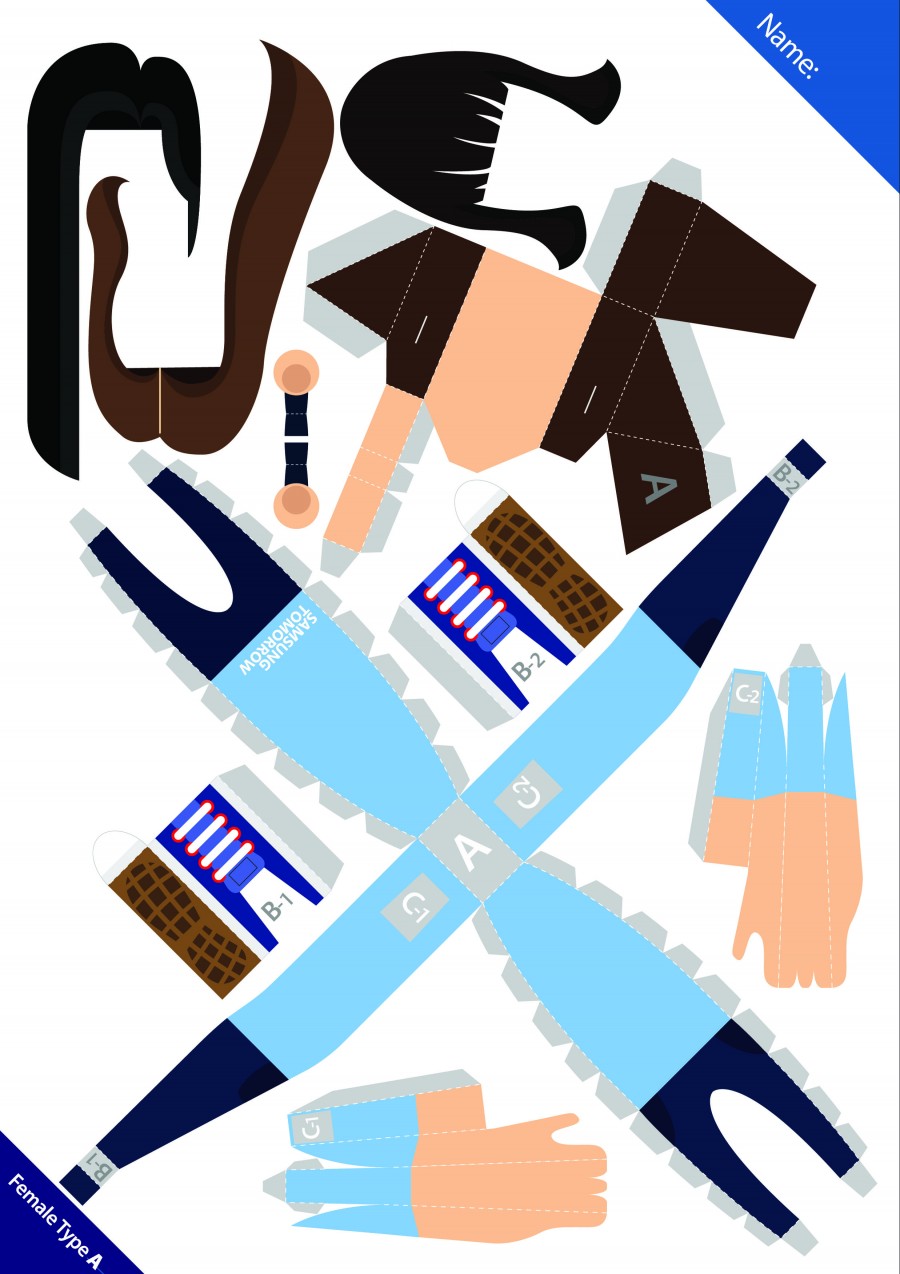 DIY: 3D paper figures with NFC-enabled printers – Samsung Global Newsroom