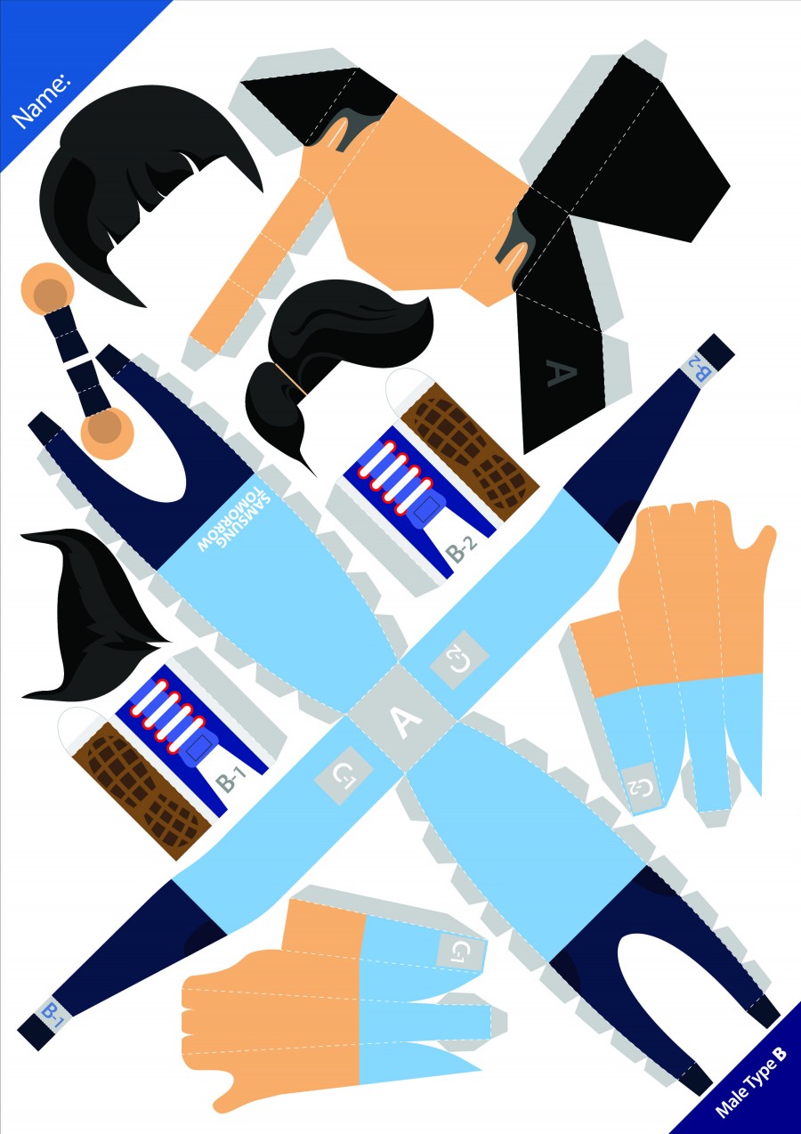 DIY: 3D paper figures with NFC-enabled printers – Samsung Global Newsroom