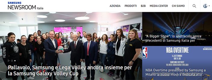 Samsung Launches Samsung Newsroom Italy – Samsung Global Newsroom