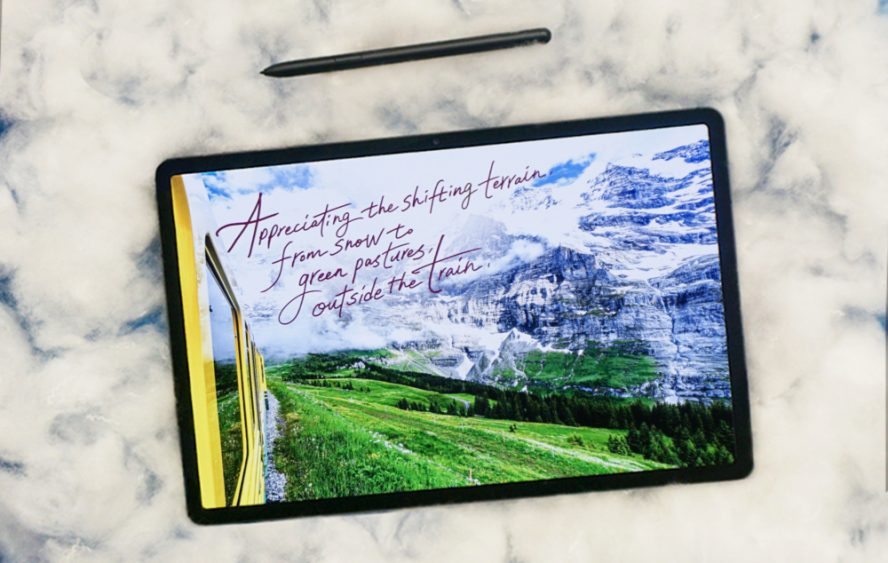 Travel Throwbacks: Reminiscing with Calligraphy on the Galaxy Tab S7 ...