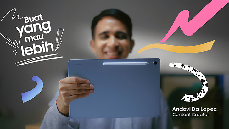 Tips Kerja Sat-set Pakai Galaxy Tab S10 FE ala Andovi Da Lopez ...