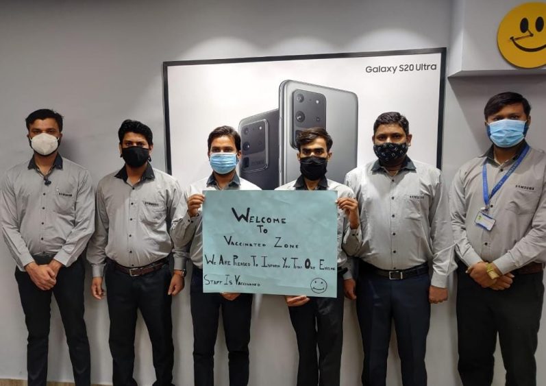 Vaccination Of 20,000 Customer Service Staff At Samsung India Begins ...