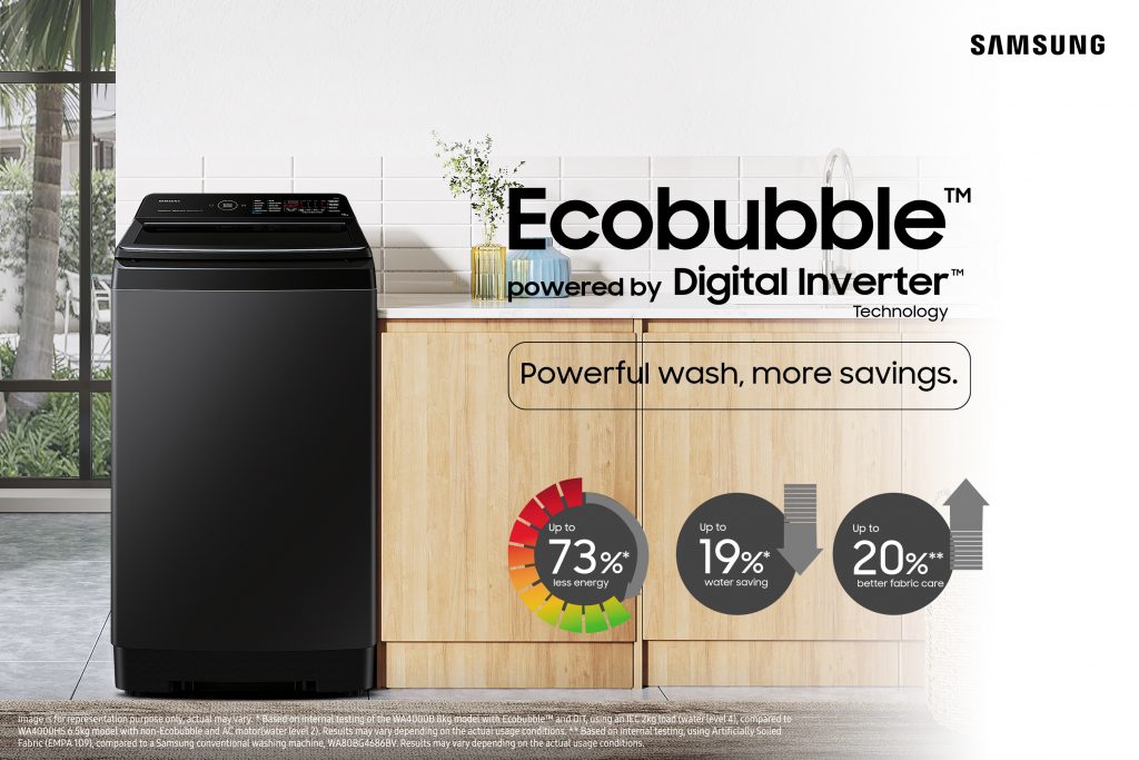 Samsung Launches New Range of Ecobubble™ Fully Automatic Top Load ...