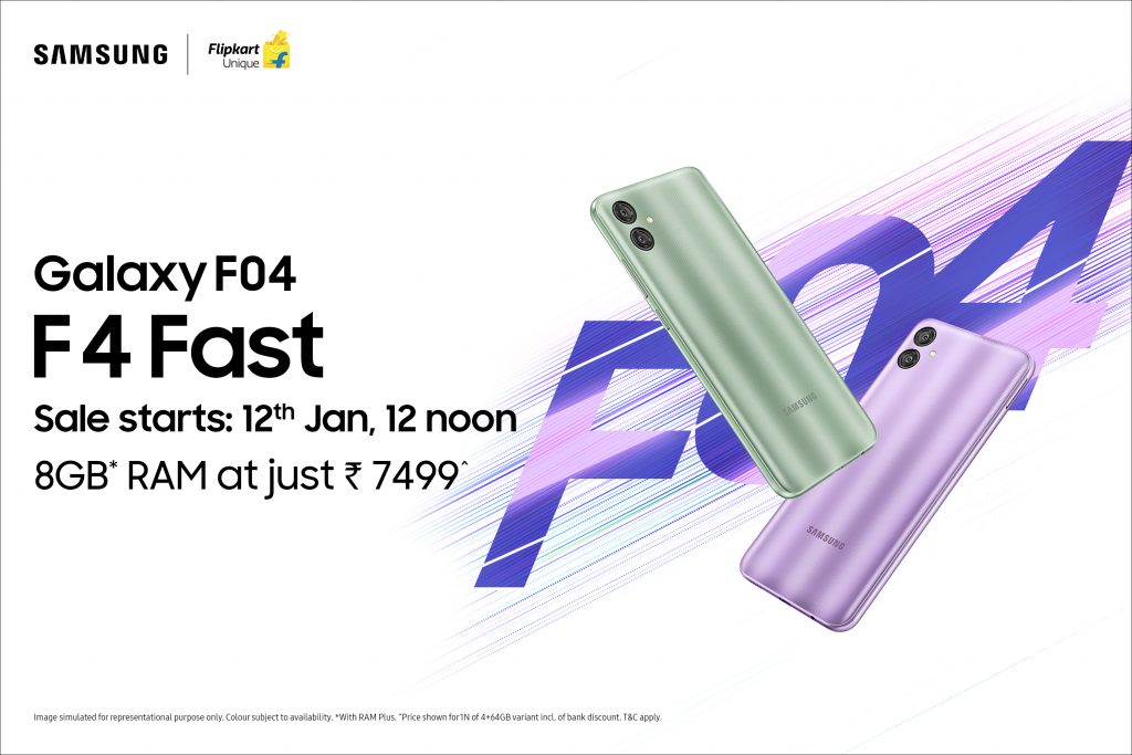 Samsung Launches Galaxy F04 with up to 8GB RAM with RAM Plus for Fast ...