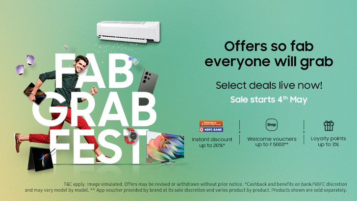 Samsung ‘Fab Grab Fest’ is back with Mega Offers on TVs, Smartphones ...