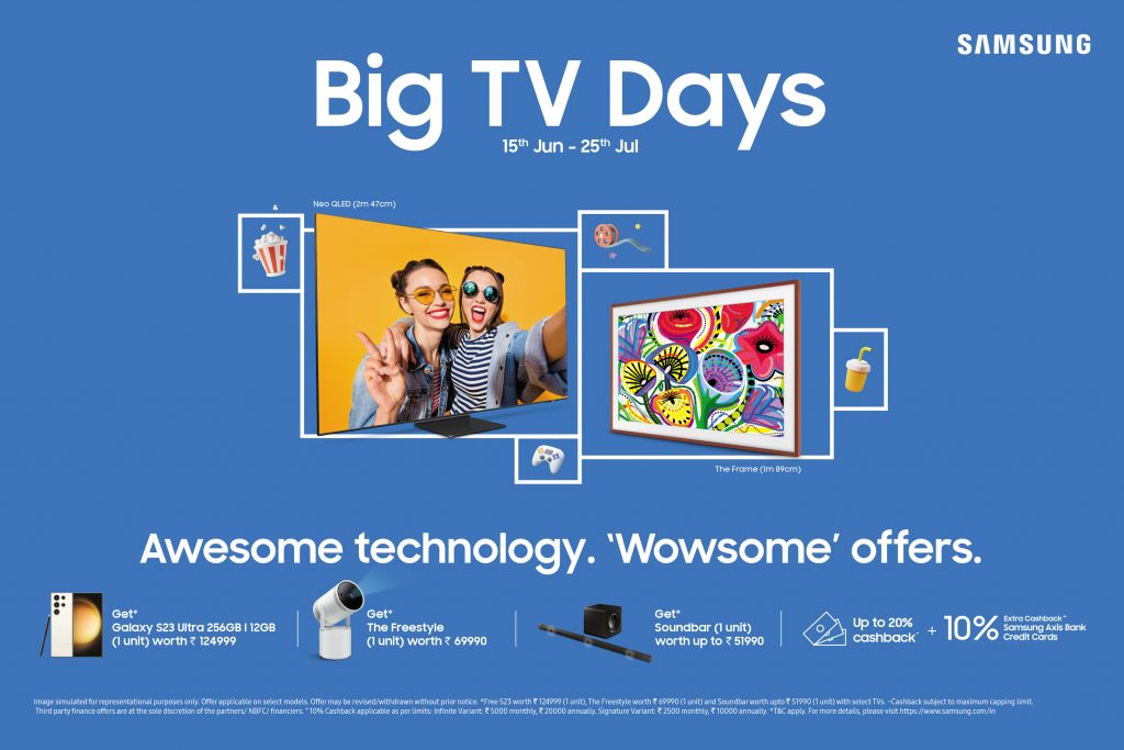 Get Wowsome Offers on Samsung TVs During ‘Big TV Days’; Amazing Bundle ...