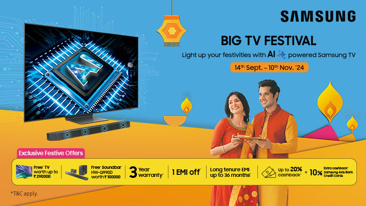 Samsung India’s AI-Powered ‘Big TV Festival’ Gets Bigger Than Ever This ...