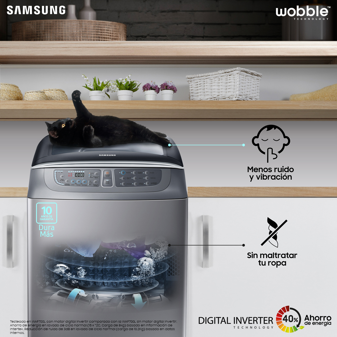 Prolonga la vida de tu ropa con la tecnología Wobble DIT de Samsung ...