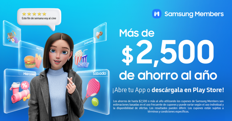 Disfruta más de $2500 en ahorro al año con los cupones de descuento de Samsung Members – Samsung ...