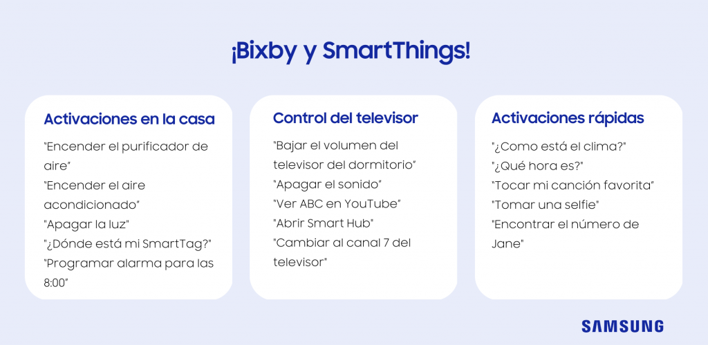 Las soluciones de Samsung, Bixby y SmartThings se integran para una ...