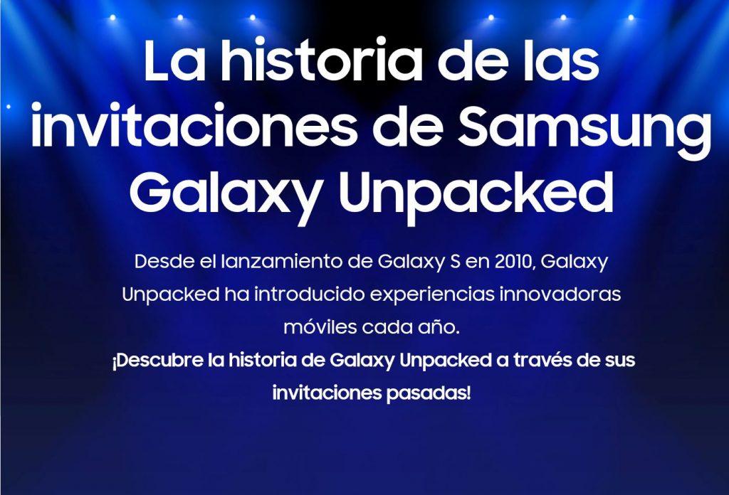 Flashback a las invitaciones de Galaxy Unpacked a través de los años ...