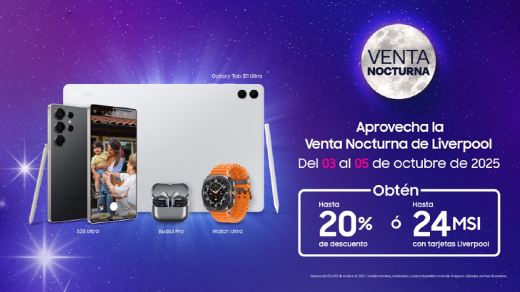 Samsung se suma a la Venta Nocturna de Liverpool con descuentos en ...