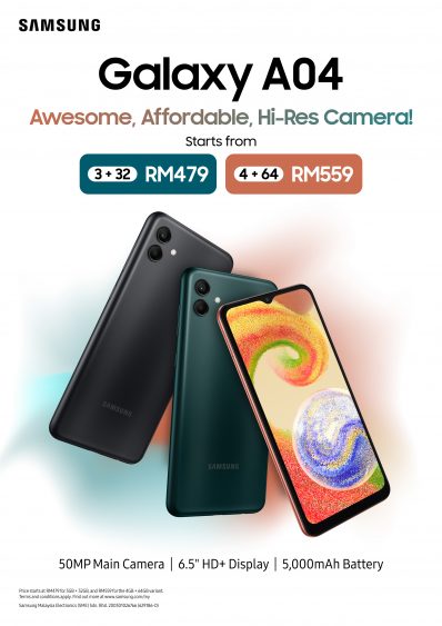 Gift Yourself the Latest Galaxy A04 – Samsung Newsroom Malaysia