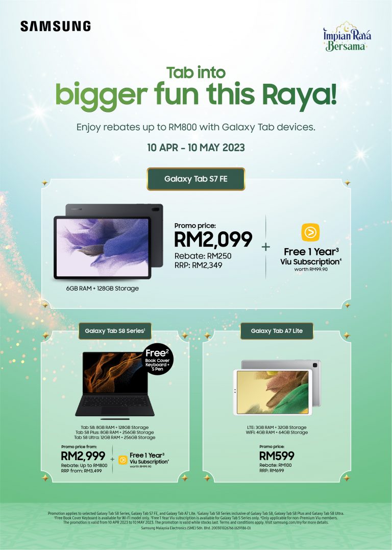 Bring Home the Galaxy Tab S7 FE with Raya Rebates – Samsung Newsroom ...