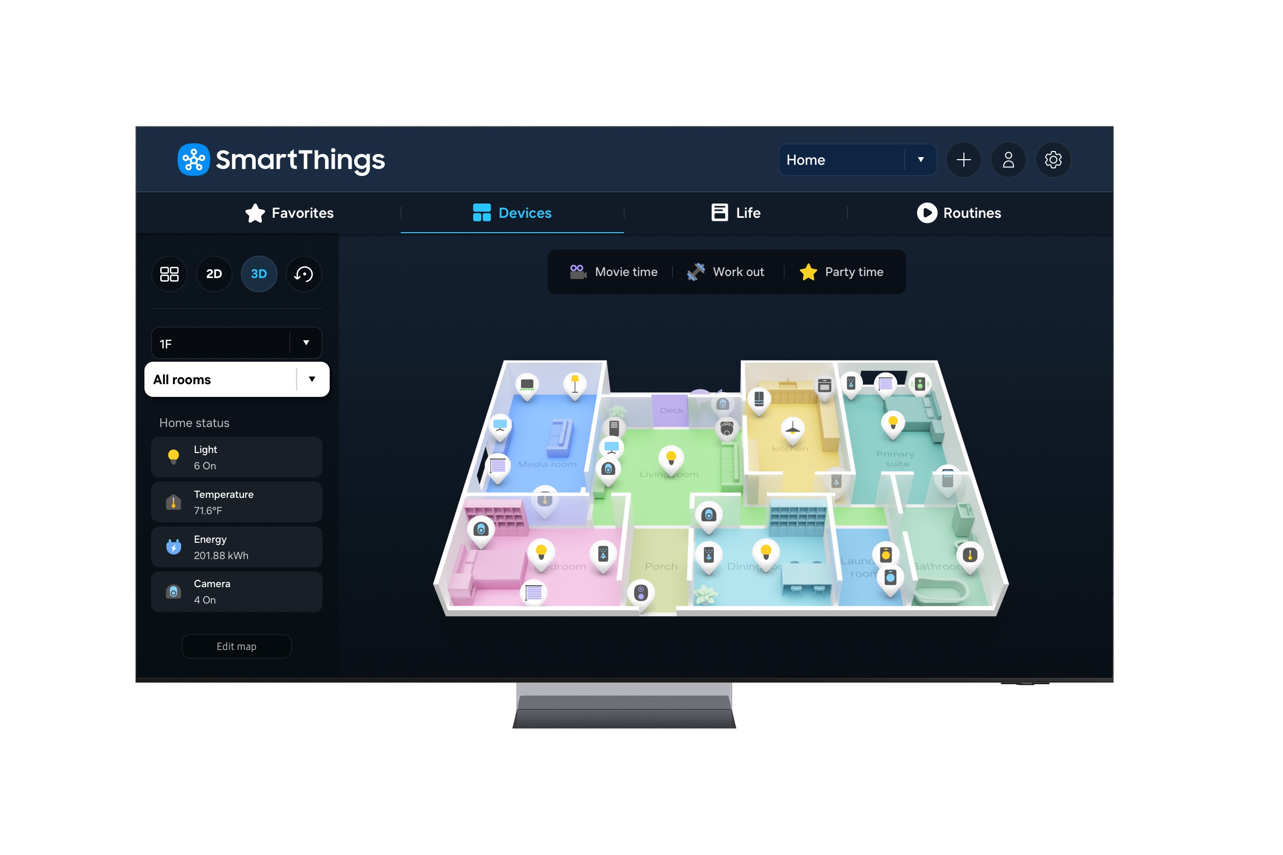 Samsung Launches 3D Map View Feature Based on SmartThings and AI ...