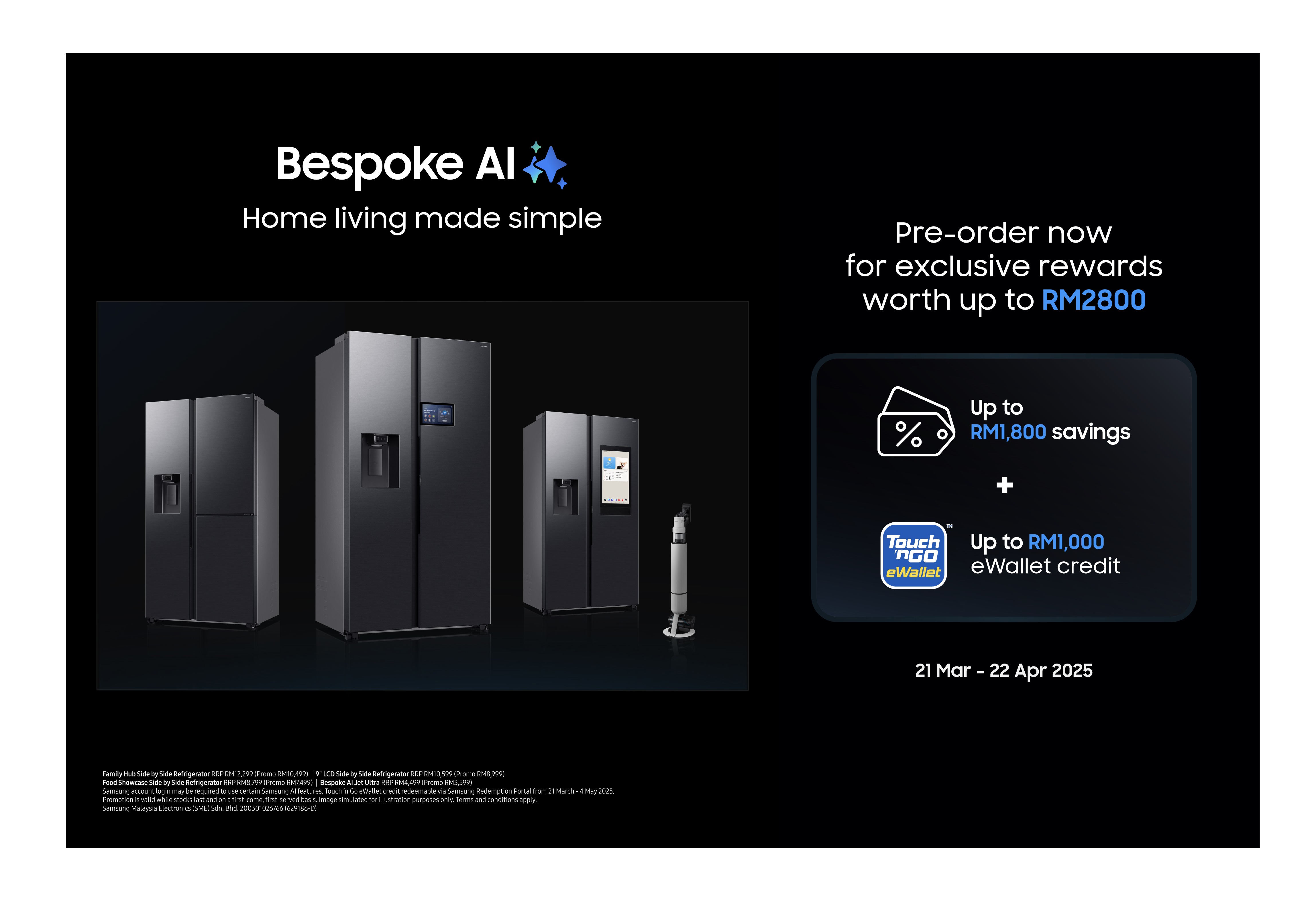 Pre-order the latest Samsung Bespoke AI range now for exclusive rewards ...
