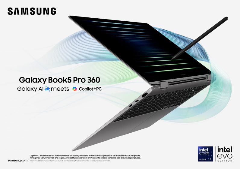 Stap in de wereld van AI met de Galaxy Book5 Pro 360: het eerste model ...