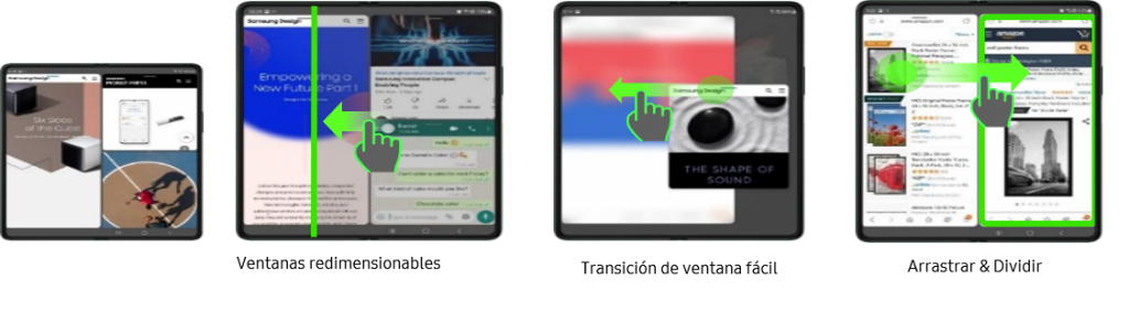 Conoce las ventajas de la función Multi-Active Window del Galaxy Z ...