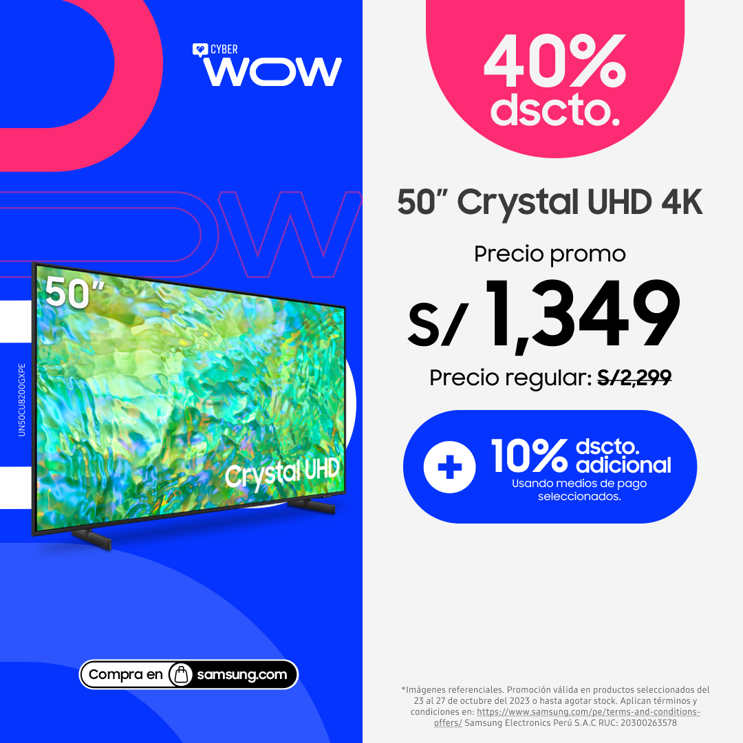 Cyber Wow: Descubre las mejores promociones que Samsung trae para ti ...
