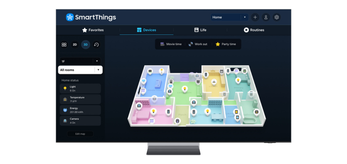 Samsung lanza la Función Map View 3D basada en SmartThings e IA ...