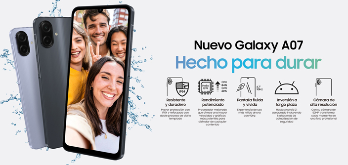 Galaxy A07 y A17 llegan a América Latina con rendimiento optimizado, cámara avanzada y hasta 6 ...