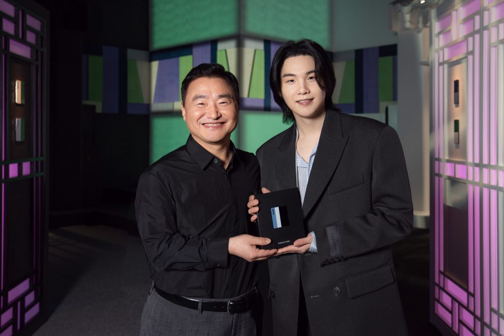 BTS’ Suga at Samsung Galaxy Unpacked for Z Fold5 – Samsung Newsroom ...