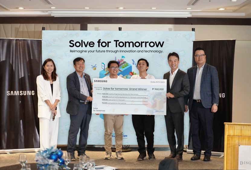 Samsung announces winners for first ever Solve for Tomorrow competition in the Philippines ...