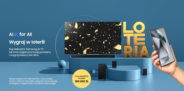 Kup telewizor Samsung AI TV lub inny objęty promocją oraz produkty audio i weź udział w loterii ...