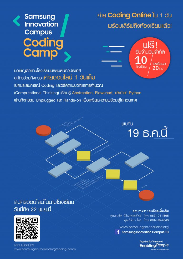 ซัมซุง จัดค่ายโค้ดดิ้งออนไลน์ Samsung Innovation Campus – Coding Camp ...